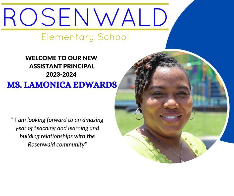 New Assistant Principal at Rosenwald | Rosenwald Elementary School